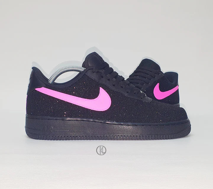 Nike Air Force 1 Low 'Hot Pink Swoosh' (Glitter) – Swft Avenue